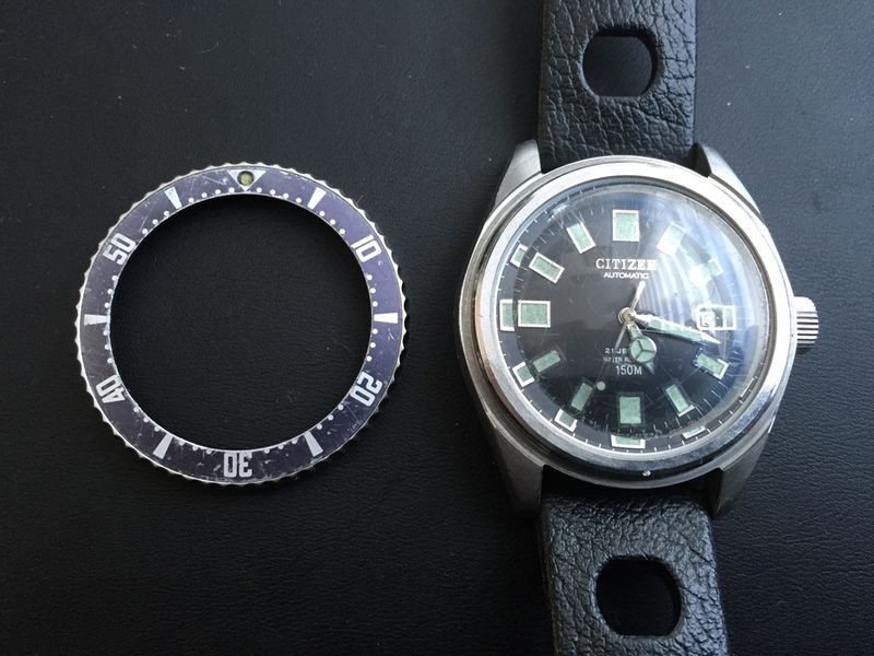 Citizen 52-0110 Diver – Blue Bezel Insert…or Faded Black? Solved ...